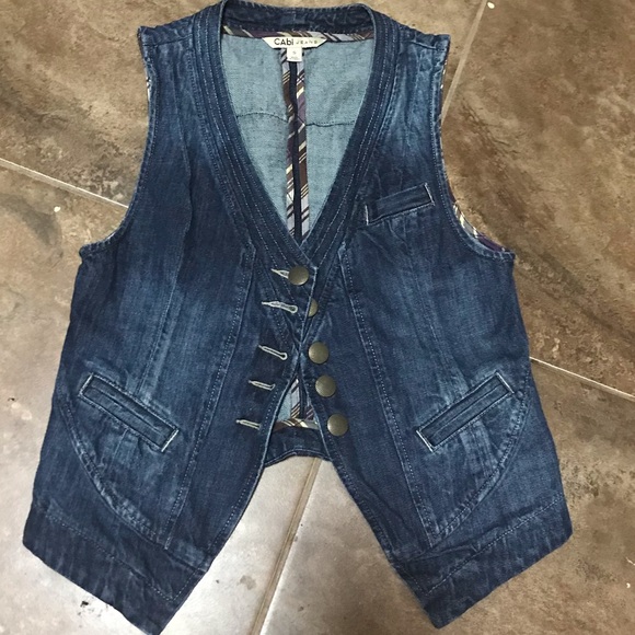 CAbi | Jackets & Coats | Cabi Denim Vest | Poshmark